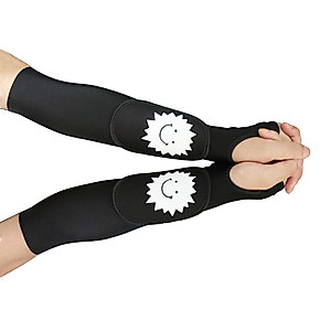 Luwint Kid Volleyball Arm Sleeves - Long Passing Forearm Sleeves for Teen Youth with Protection Pad and Thumbhole, 1 Pair (S)