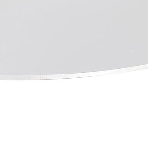 Qinlorgo Corner Wall Shelf, Quarter Round Corner Shelves Wall Mount for Shower Room for Photo Albums (Transparent)