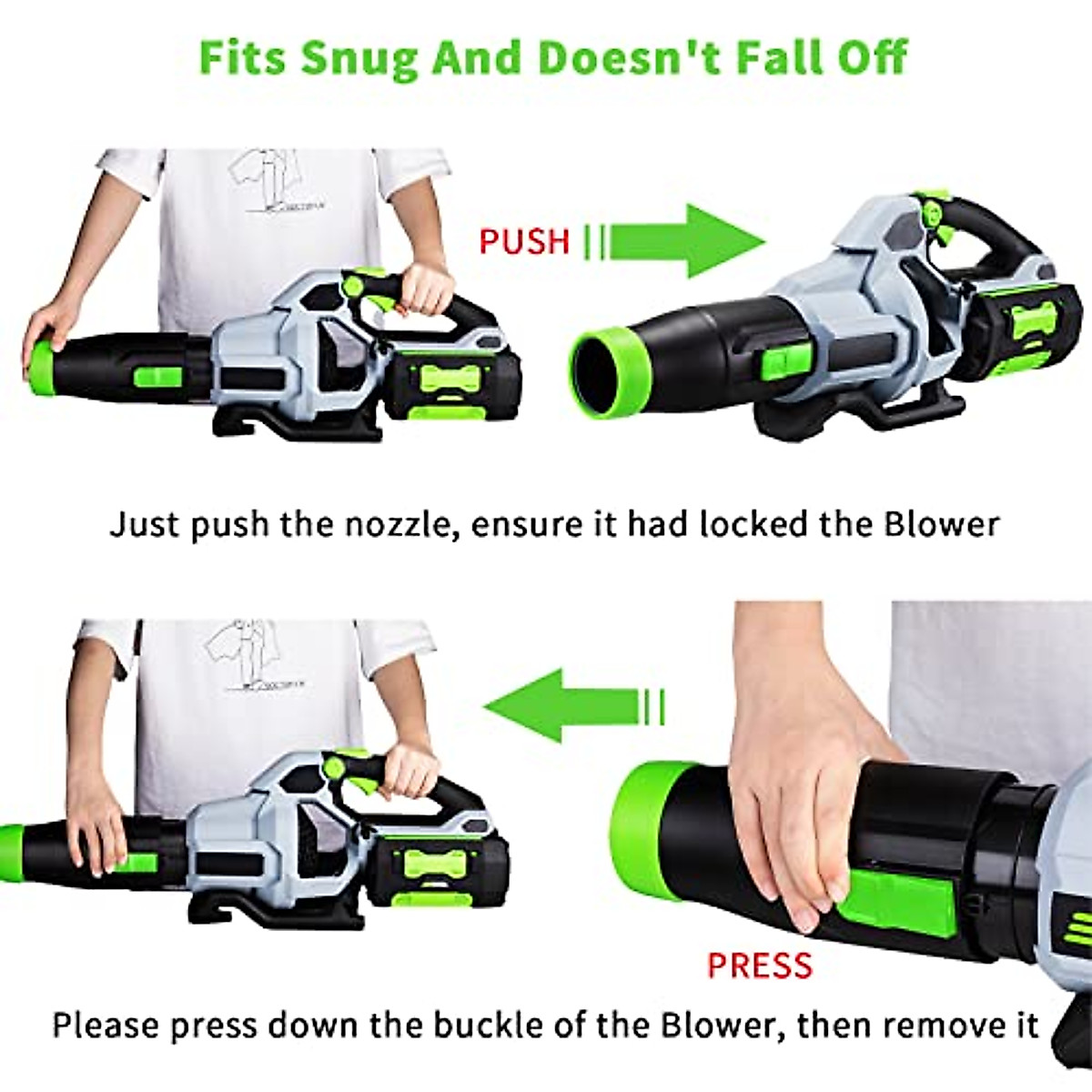 Car Drying Nozzle for EGO Leaf Blower Nozzle Work for EGO 530 575 580 615 650 765- Bare Nozzle 1 Pack