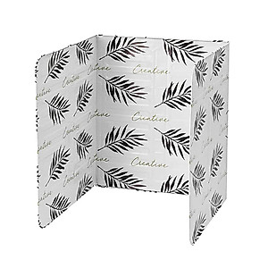 Horuhue Anti Splatter Shield Guard Oil Splash Guard Aluminum Foil Oil Block Oil Barrier Stove Cook Anti-Splashing Oil Baffle Heat Insulation Kitchen Utensils (White)