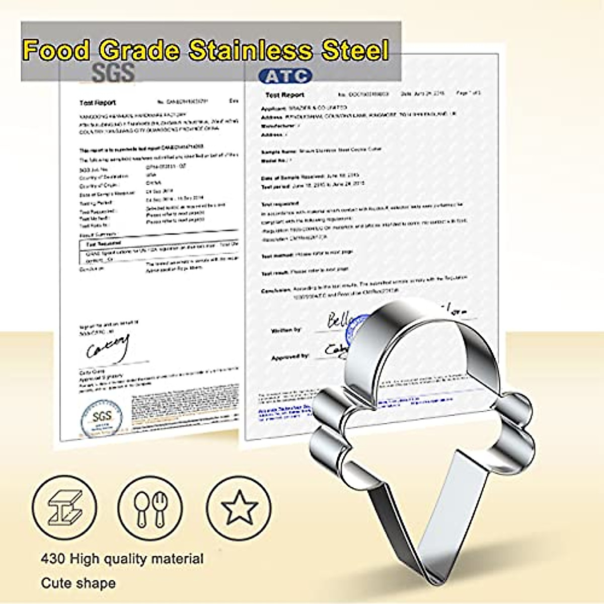 Mickey Cookie Cutter Set, Mickey Cutters Stainless Steel Fondant Cutters (Cartoon Cookie Cutters Set)