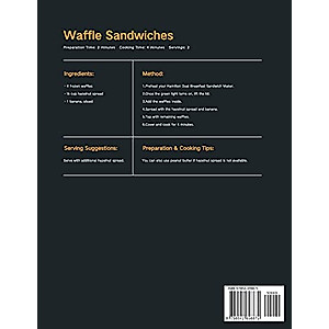Hamilton Beach Dual Breakfast Sandwich Maker Cookbook: 365-Day Classic and Tasty Recipes to Enjoy Mouthwatering Sandwiches, Burgers, Omelets and More | Healthy Cooking for Busy People on a Budget