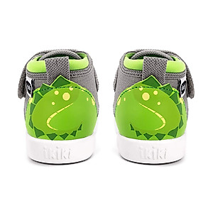 ikiki Squeaky Shoes for Toddlers/Little Kids (Fierce Dragon, Green, Size 8)