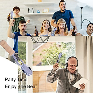 Musical Spoons Folk Percussion Instrument - Natural Wood Musical Spoons and Traditional Steel Spoons with Wooden Handle for beginners Easy Play Irish Folk Music Sound