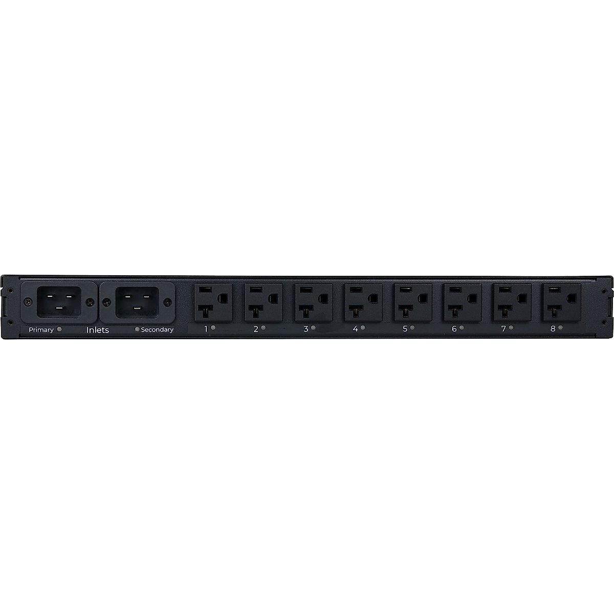 Synaccess SynLink Switched Pro+ Automatic Transfer Switch (ATS) Power Distribution Unit (PDU) 120V/20A (8) Outlets - 1U Horizontal Mount C20 Input - Remote Access with Switched Outlets (NEMA 5-20R)