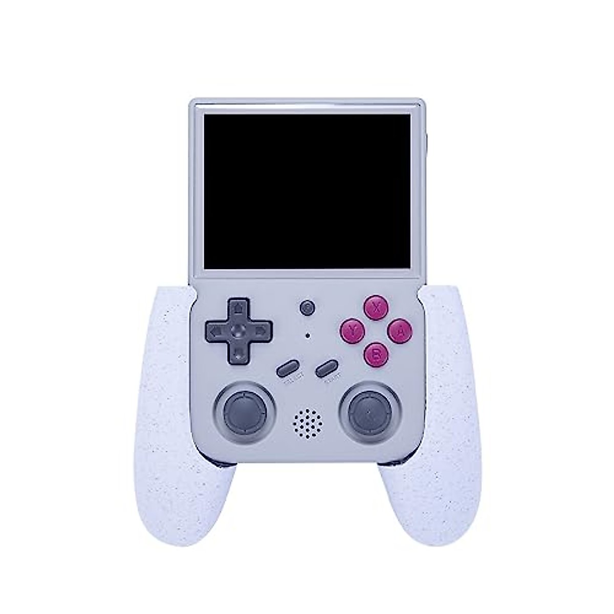 RG353VS/RG353V Game Controller Handle, DIY Retro Handheld Game Console Comfortable Grip Gamepad (Marble White)