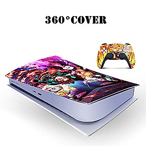 Stickers for Ps5 Controller Skin Digital Package, Suitable for Playstation 5 Shell Console and Controller, Durable, Scratch Resistant and Bubble Free B Style
