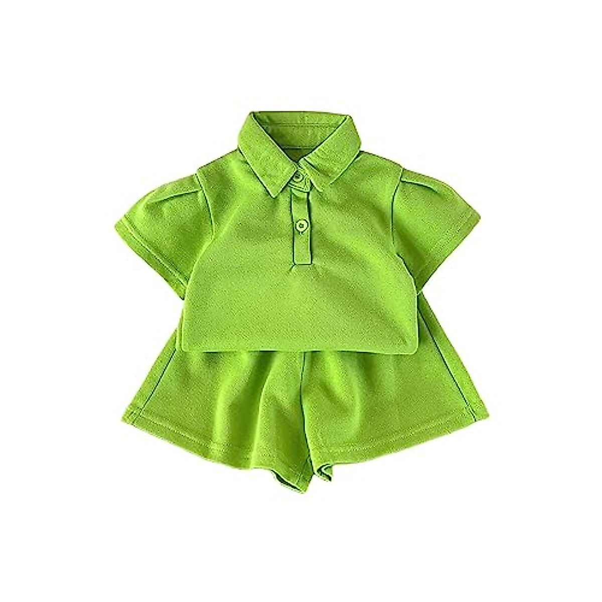 Junsyuffk Teen Girl Clothes Baby Boy Girls Cotton Linen Shorts Set Short Sleeve T-Shirt Top Elastic Waistband Shorts Set Summer Outfit Clothes 12 Month Boy Clothes Green