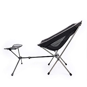 Portable Camping Chair Foot Rest Lightweight Heavy Duty Folding Outdoor Picnic Beach Travel Fishing Backpacking,Durable 600D Thicken Oxford Cloth,Sturdy Aluminum Alloy Frame,with Carry Bag