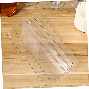 FONDOTIN 10pcs Commodity Divider Magnetic Shelf for Closet Book Wallet Supermarket Fridge Divider Dividers for Bedroom Clear Label Holders Cabinet Shelf Door Goods Ceramics Girl Toy Plastic