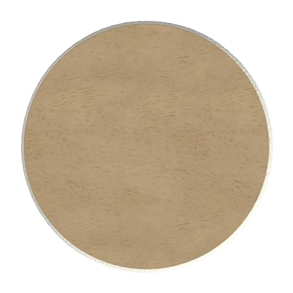 HomePop Channel Storage Ottoman with Wood Top - Cream Boucle