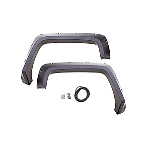 Lund RX602SA Elite Series Black Rivet Style Standard Front Fender Flare - 2 Piece
