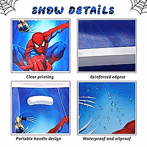 60 Gift Bags Supplies, Kids Party Bags Fillers Fun Party Prefers Birthday Gift Bags School Classroom Rewards for Boys Girls(Spider Blue)