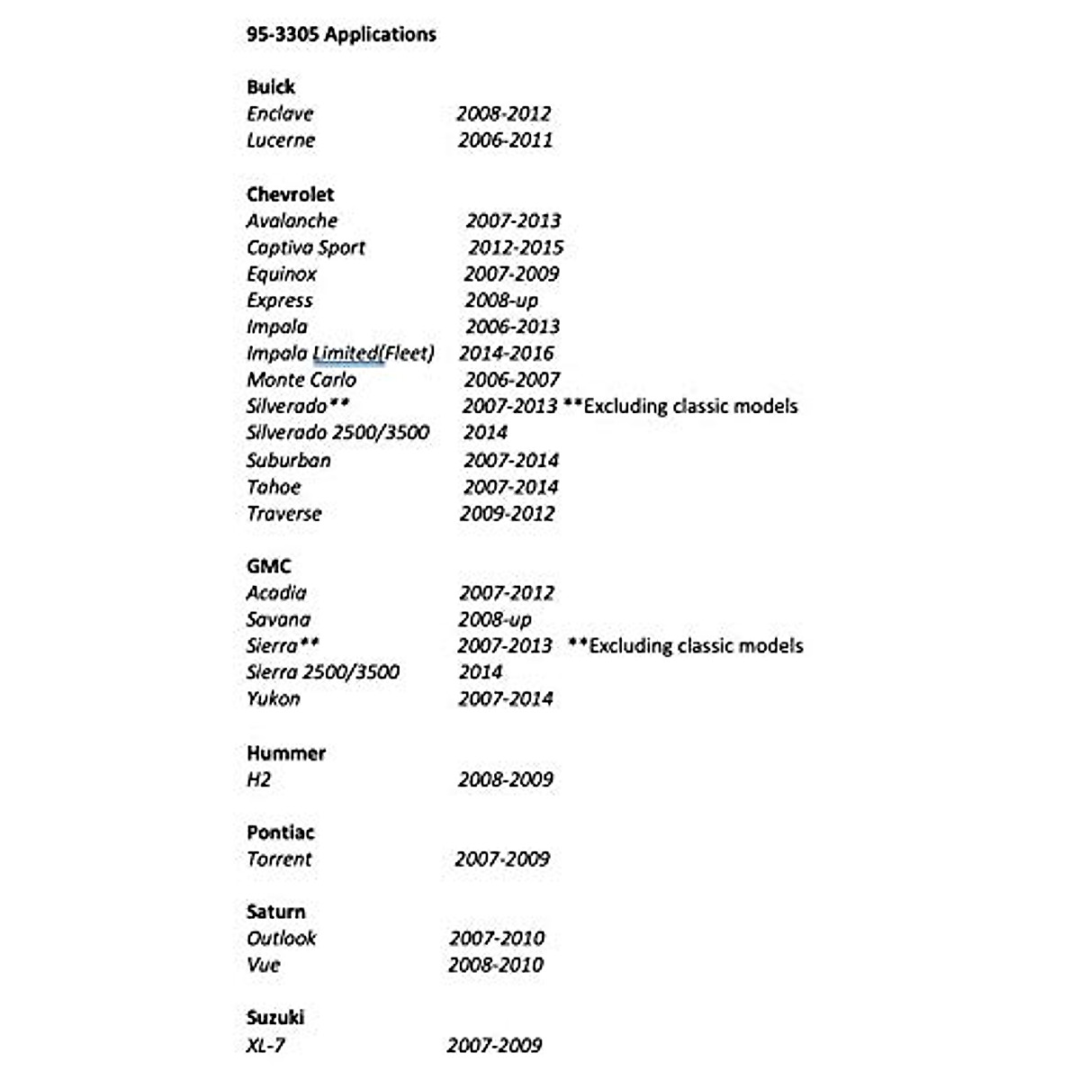 Metra Electronics 95-3305 Double DIN Installation Multi Kit for 2006-up Select GM Vehicles, Black