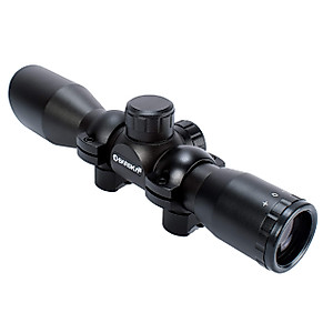 BARSKA 30/30 Crosshair Reticle Rifle Scope for .22 Plinking & Rimfire Rifles - Optimal Precision with Rings for Shooting, Hunting, Target Practice