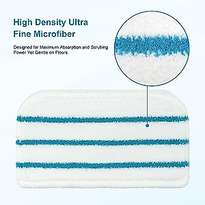 8 Pack Steam Mop Pads Replacement Compatible with Black+Decker Steam Mop SM1600, SM1610, SM1620, HSM13E1, HSMC1300FX, HSMC1321, HSMC1361SG SMP20 Black and Decker Steam Mop Pads for Floor Cleaning