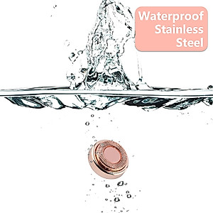 Flawless Replacement Heads Compatible with Finishing Touch Flawless Facial Hair Removal Gen 1 Rose Gold（6PCS）With Cleaning Brush and Storage box