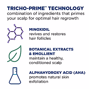 Women's Rogaine 5% Minoxidil Foam for Hair Thinning and Loss, Topical Treatment for Women's Hair Regrowth, 4-Month Supply