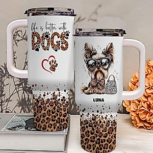 Personalized Dog Tumber with Silky Terrier Dog’s Name – Custom Cup for Dog Moms, Ideal Gift for Women, Girlfriend, Best Friend, Christmas Gifts vPnzRd