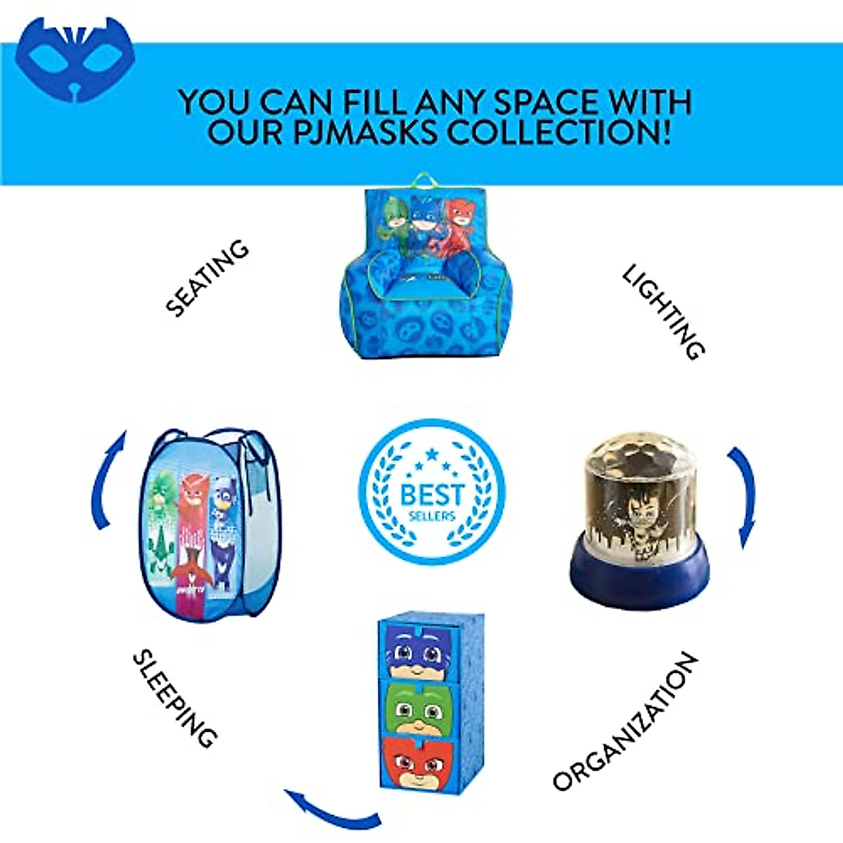 Nickelodeon PJ Masks Collapsible Storage Trunk