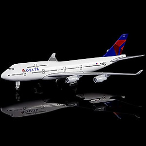 Busyflies 1:300 Scale Delta Boeing 747 Airplane Models Alloy Diecast Plane Model