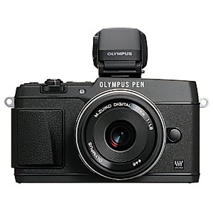 Olympus E-P5 16.1 MP Mirrorless Digital Camera with 3-Inch LCD and 17mm f/1.8 Lens (Black)