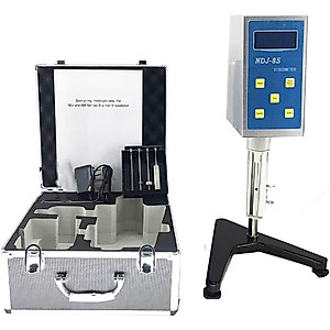 CNYST Viscometer Rotational Viscosity Meter with Range 20 to 2,000,000mPa·s Adjustable S Peed 0.3、0.6、1.5、3、6、12、30、60 4 Spindles Code L1 L2 L3 L4 LCD Screen Display