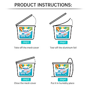 NATRUTH Ocean Breeze Moisture Absorber（6 Pack）12.5 Oz,Humidity Absorber Attracts Extra Moisture from Your Bathroom, Closet, Kitchen & Study, Dehumidifier for Closet