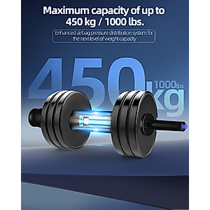 MASTERY MART Office Chair Gas Lift Cylinder Replacement, 6'' Travel Length, Hydraulic Pneumatic Shock Piston, Heavy Duty 450 LBs/204 KGs, Universal Size Fits Most Office Chair, Class 4 (Matte Black)