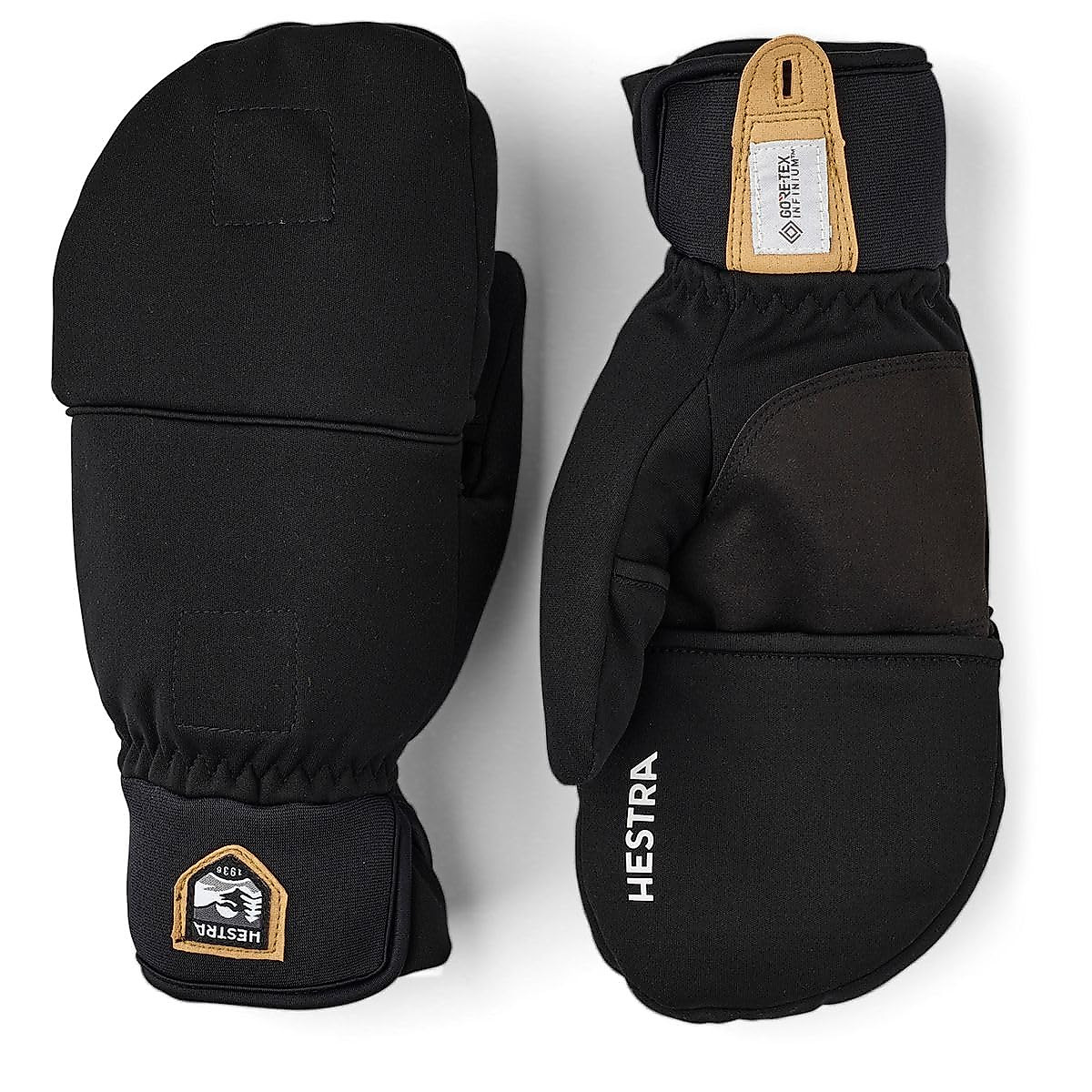 Hestra Windstopper Pull Over - mitt - Black - 9