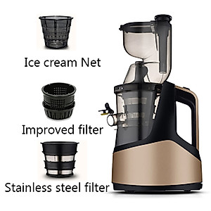 TANACC Portable Juice Blender Electric Multifunction Juicer Fruit Ice Cream Maker Household Food Processor Juice Extractor Stainless Steel Body