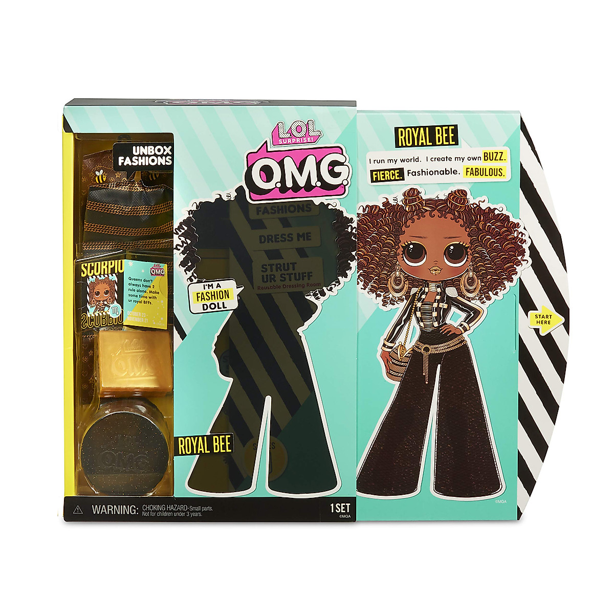 L.O.L. Surprise! O.M.G. Royal Bee Fashion Doll with 20 Surprises
