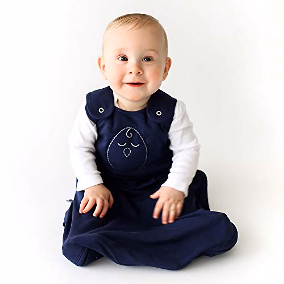 Nested Bean Zen Sack®- Gently Weighted Sleep Sacks | Baby 6-15M | TOG 0.5 | 100% Cotton | Newborn/Infant Swaddle Transition | Aids Self-Soothing | 2-Way Zipper | Machine Washable