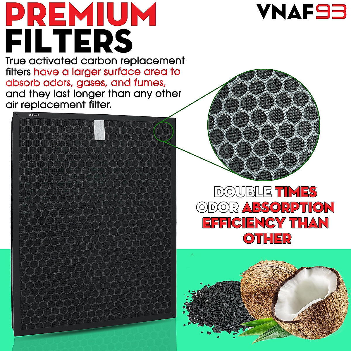 4-Pack 400/400S True HEPA Filter Replacement Filter For Coway AIRMEGA Max2 400/400S 400 400s 400(G) 400s(G) Air Purifier, Max 2 Green H13 True HEPA and Active Carbon Filter Set (Part# AP-2015-FP)