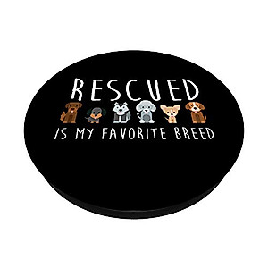 Dog Lovers Gift Dog Rescue Rescue Dog Dog Lover Gifts PopSockets PopGrip: Swappable Grip for Phones & Tablets