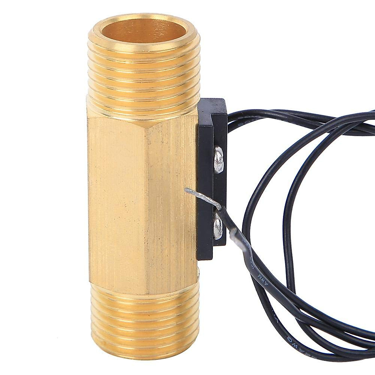 YWBL-WH Water Hall Effect Sensor Switch with 1/2-inch Interface Electromagnetic Flowmeter Brass Industrial Accessory, Valve