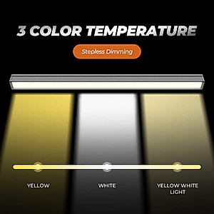 BOLOWEI 22” LED Piano Lamp, 10W Professional Piano Light with Clamp - Eyes-Care, 3 Color Modes, Stepless Dimming, Great for Grand Piano Music Stand Light