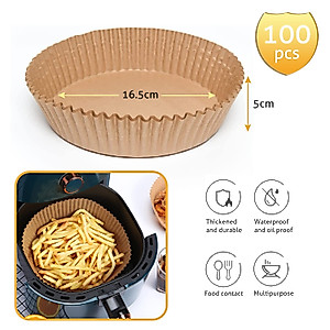Air Fryer Paper Disposable Liner Parchment Liners Waterproof Oil-Proof Non-Stick Airfryer Baking Paper Microwave Oven