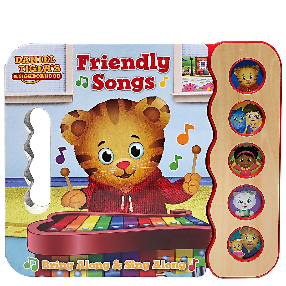 Daniel Tiger Friendly Songs: Children's 5-Button Song Book - Sing and Read with Daniel Tiger and Friends (5 Button Early Bird Song Book)