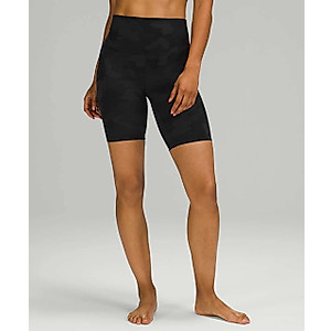 Lululemon Athletica LULULEMON Align High-Rise Short 8In (Black Camo (8In), 16)