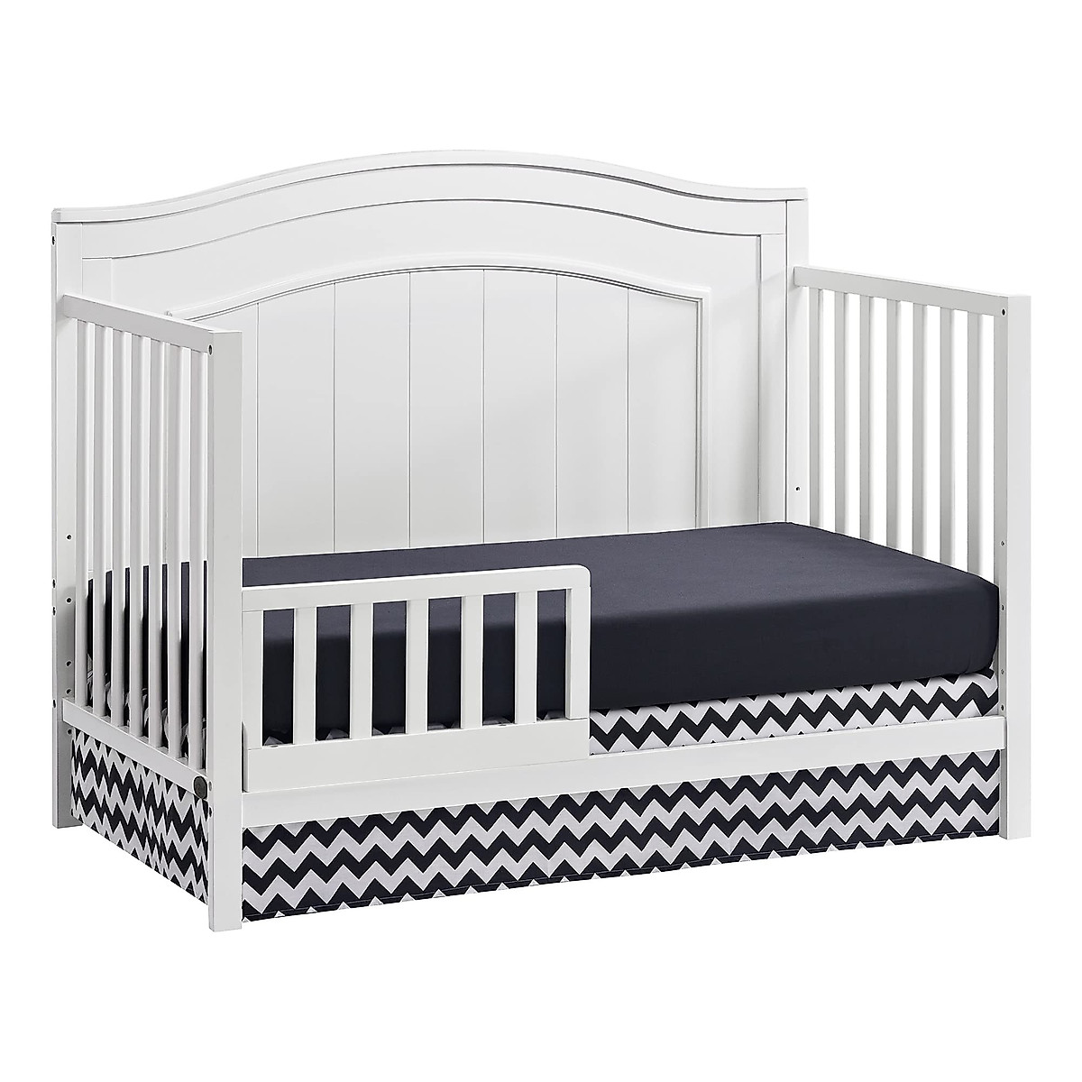 Oxford Baby Nolan/North Bay Crib to Toddler Bed Guard Rail Conversion Kit, Snow White, GreenGuard Gold Certified