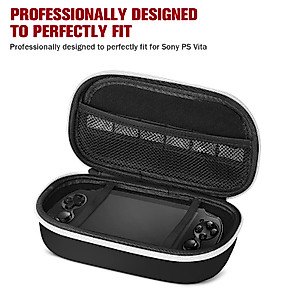 COLOR TREE Storage Case Carry Case Bag Compatible with PS Vita, PS Vita Slim, for PS Vita 1000/2000, Protective Hard Case Cover, Waterproof Shockproof Storage Travel Bag Travel Carrying Case