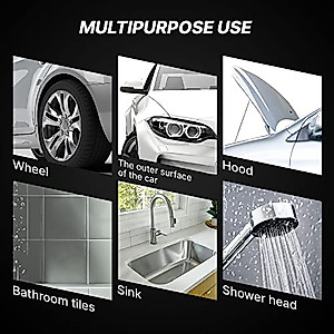 WAXLING Ceramic Bling Wax | Hybrid Solutions Ceramic Coating for Cars | Spray and Wash and Car Wax Detailing Kit | Multi-purpose Waterless Car Wash, Windshield Cleaning Tool, Tire Shine Hydrophobic Coating (Pack of 1, 9 oz.)