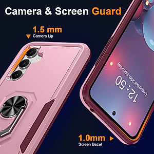 Oneagle for Samsung Galaxy A54 5G Case,[4 in 1] Galaxy A54 5G Case with [2Pcs Tempered Glass Screen Protectors][360°Rotatable Kickstand] 10FT Military Shockproof Rugged Samsung A54 5G Phone Case 6.4"
