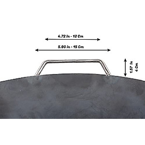 Fiesta Brands 22" Cooking Disc Blade Discada With Removable Legs High Heat Cooking Skillet, Disc BBQ, Cowboy Wok (Removable Legs Stand, 22 inch)