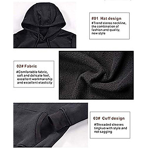 jupkem unisex animation hoodie cosplay Jacket Pullover Sweatshirt with Pocket (XX-Large, Black 1)