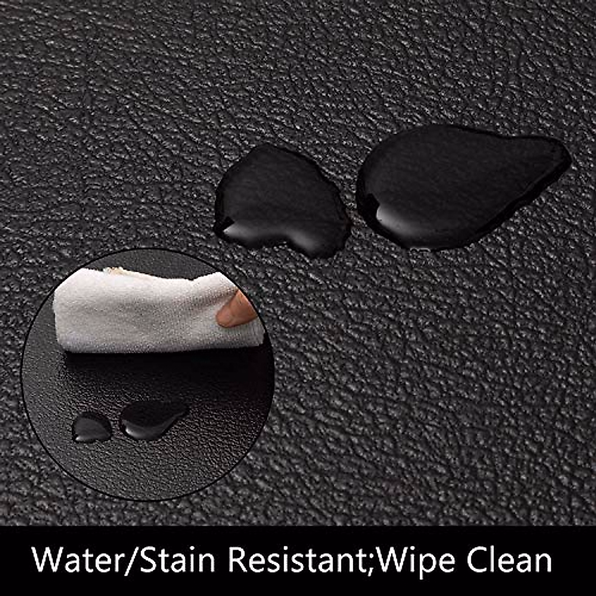 Pauwer Anti Fatigue Comfort Floor Mat for Kitchen Standing Desk 4/5" Thick Cushioned Kitchen Floor Mats Runner 20"x42" Long Non Slip Kitchen Rug Waterproof Comfort Standing Mats, Black