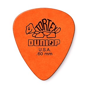 JIM DUNLOP 418R.60 Tortex Standard, Orange, .60mm, 72/Bag