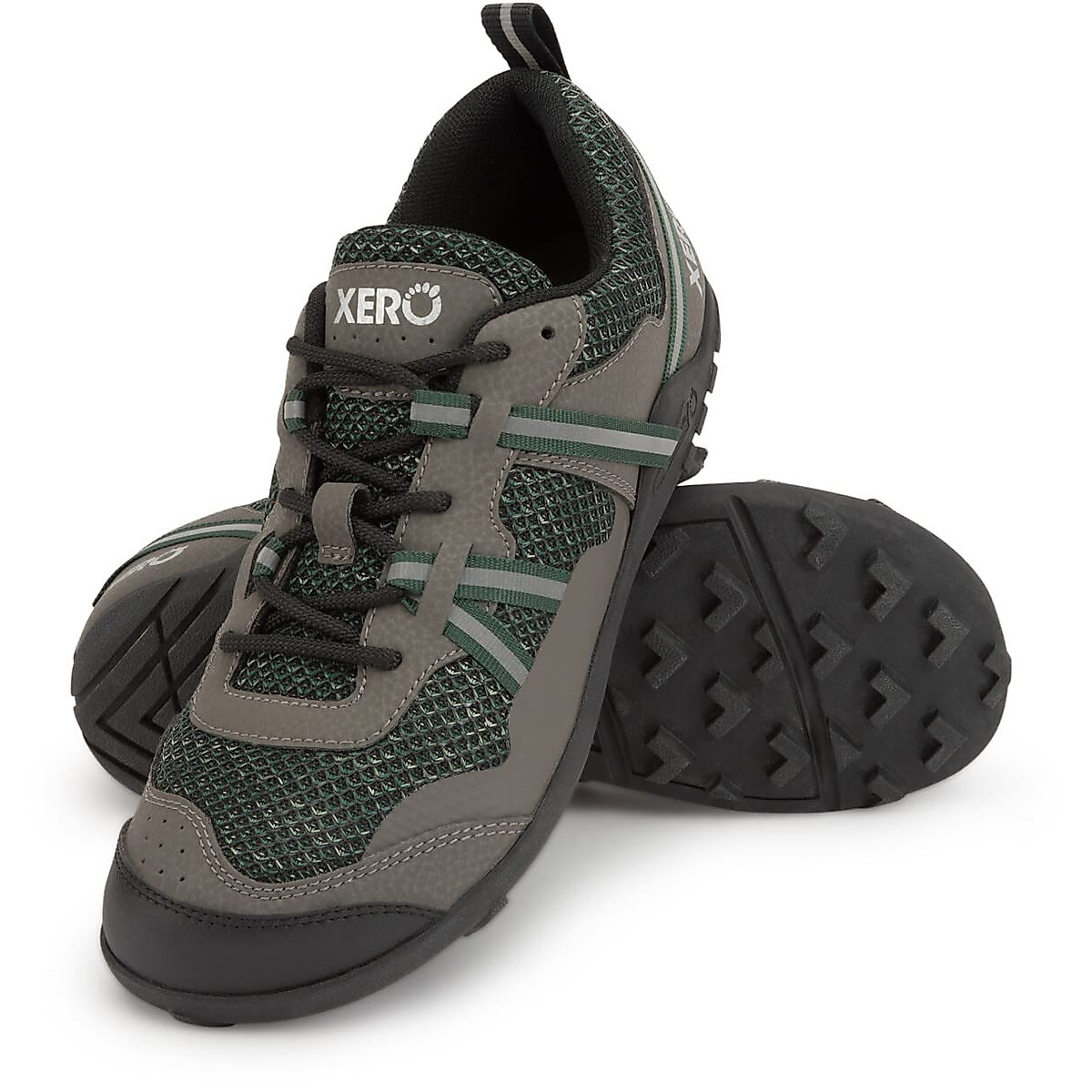 Xero Shoes TerraFlex II Women’s Zero Drop Hiking and Trail Running Shoes Forest