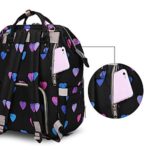 TRENDPLAY Diaper Backpack Baby Nappy Bag - Travel&Outdoor Organizer Water-Resistant Multi-Function Maternity Bag for Mom Daddy Large